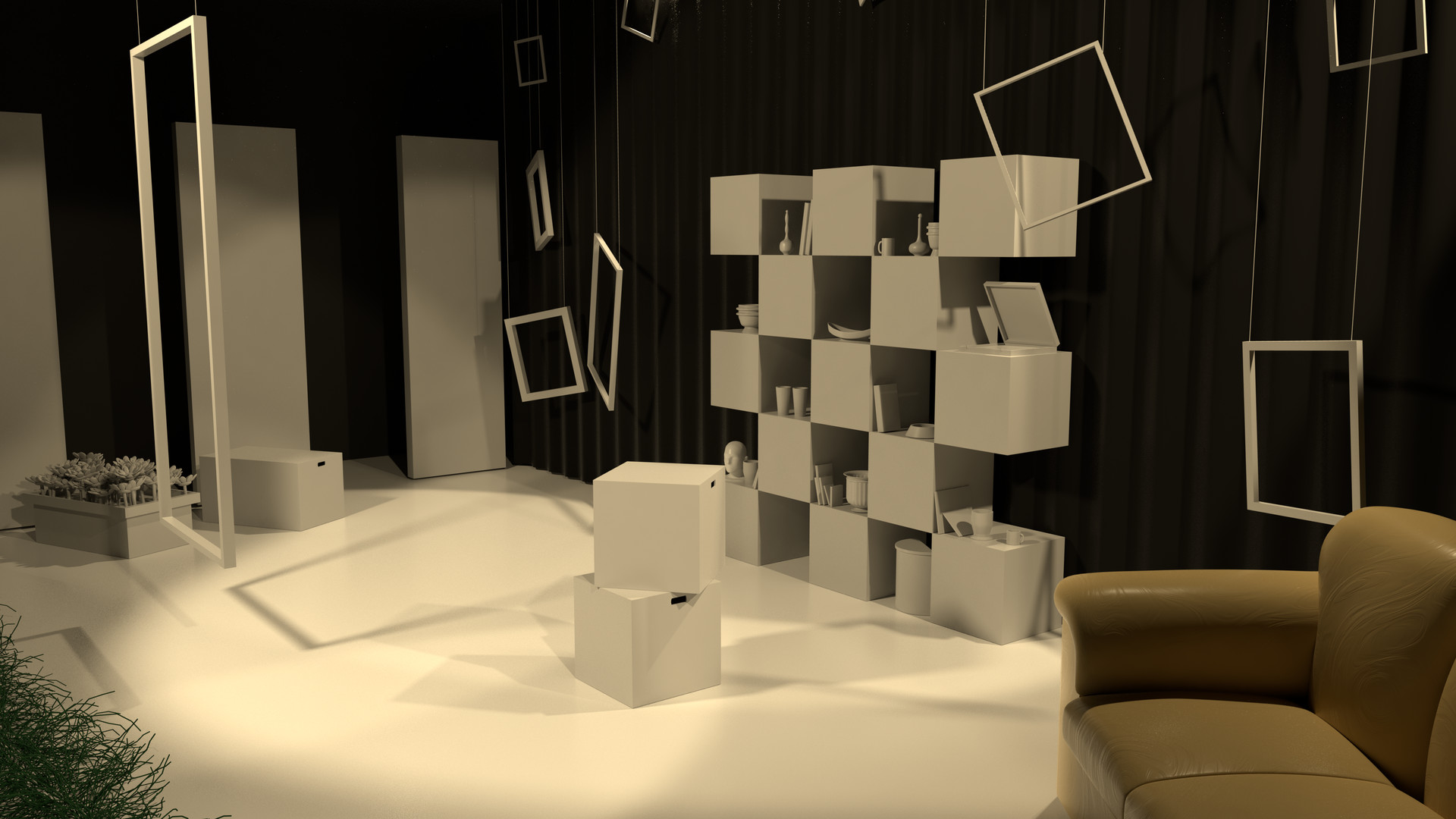 Evan Musin - Theater Scene Design 3D Render Study