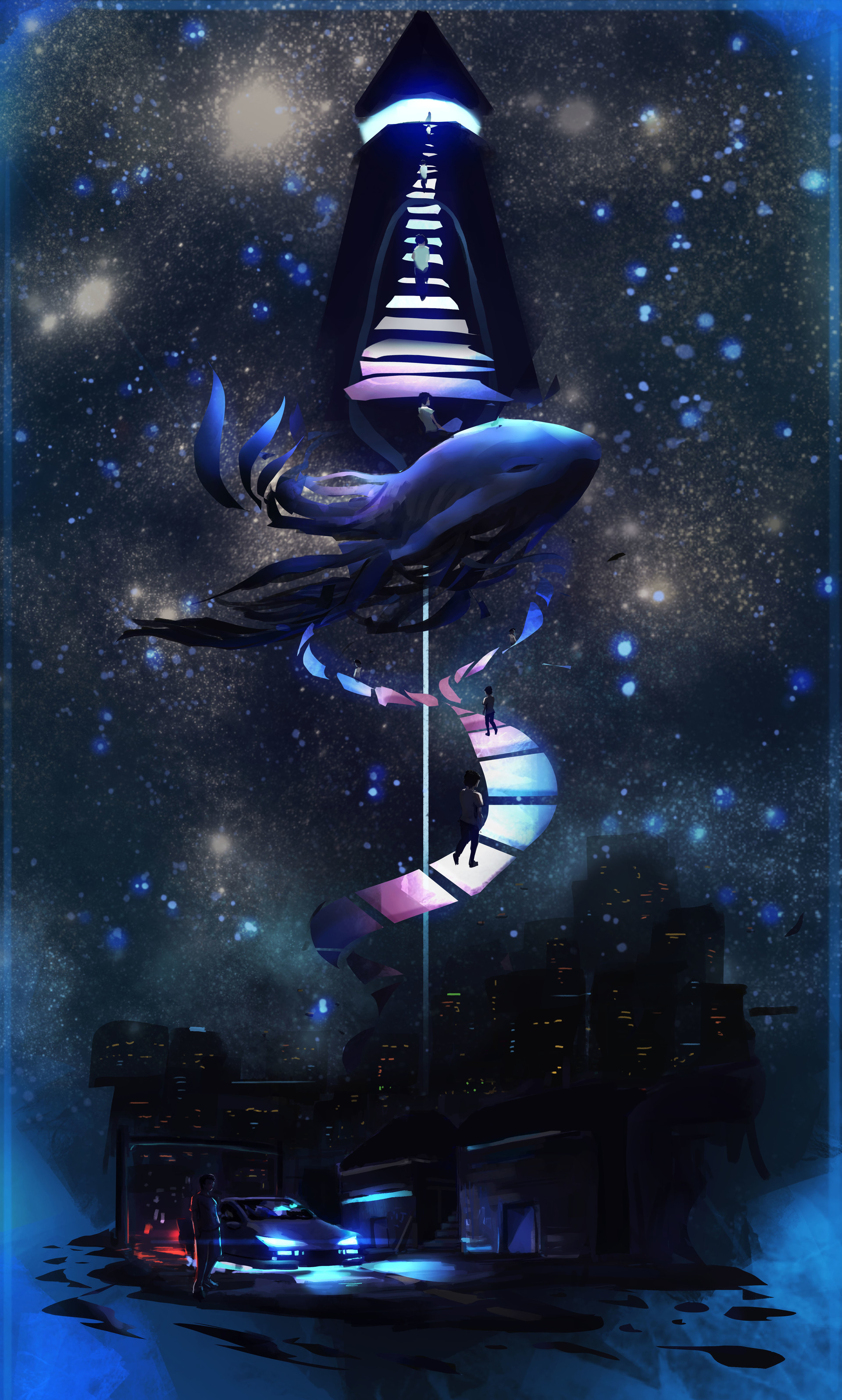 ArtStation - Ladder Into the Stars (Day 16/365)