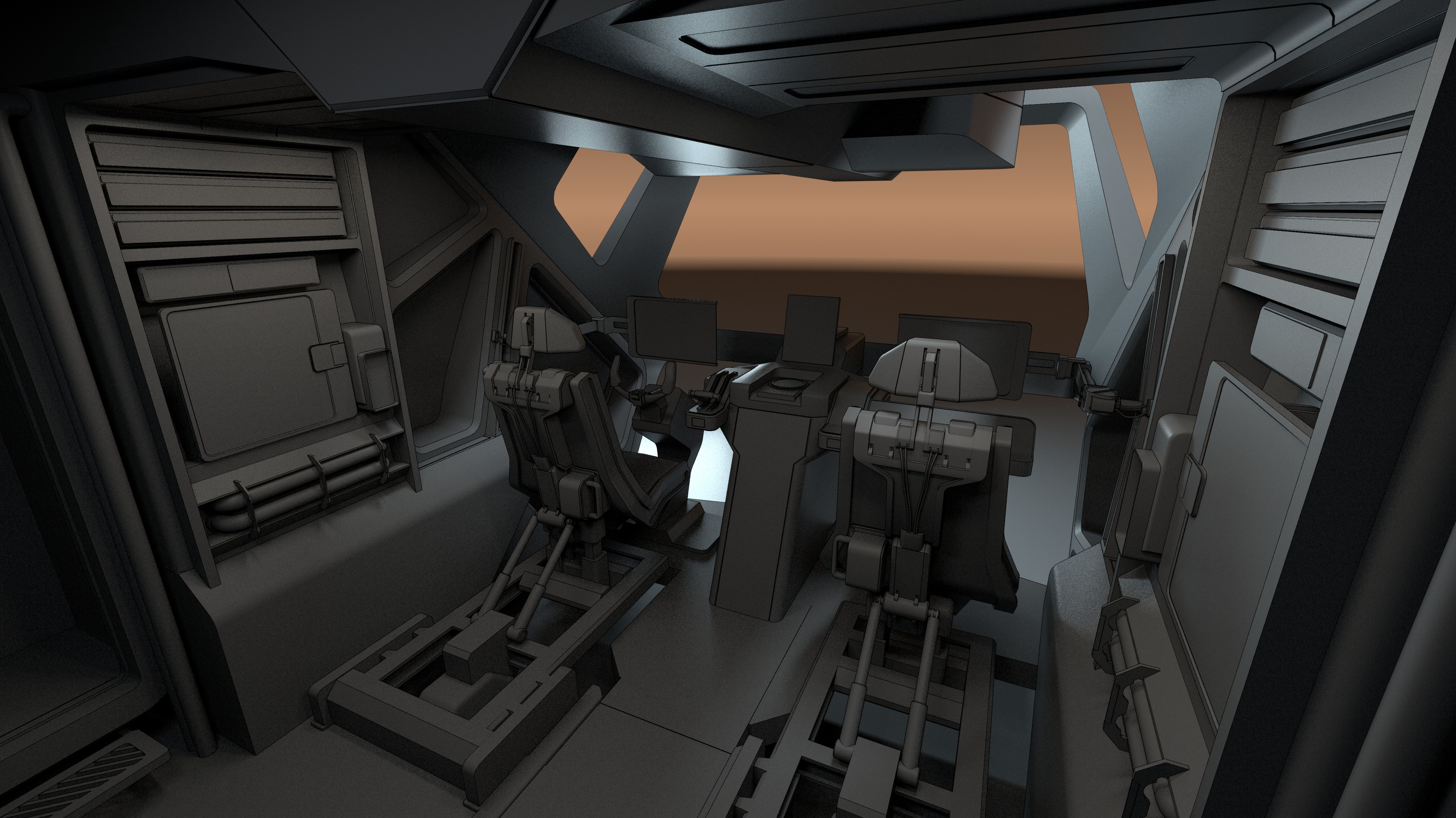 Jose Borges - ATLAS Cargo Rover Interior