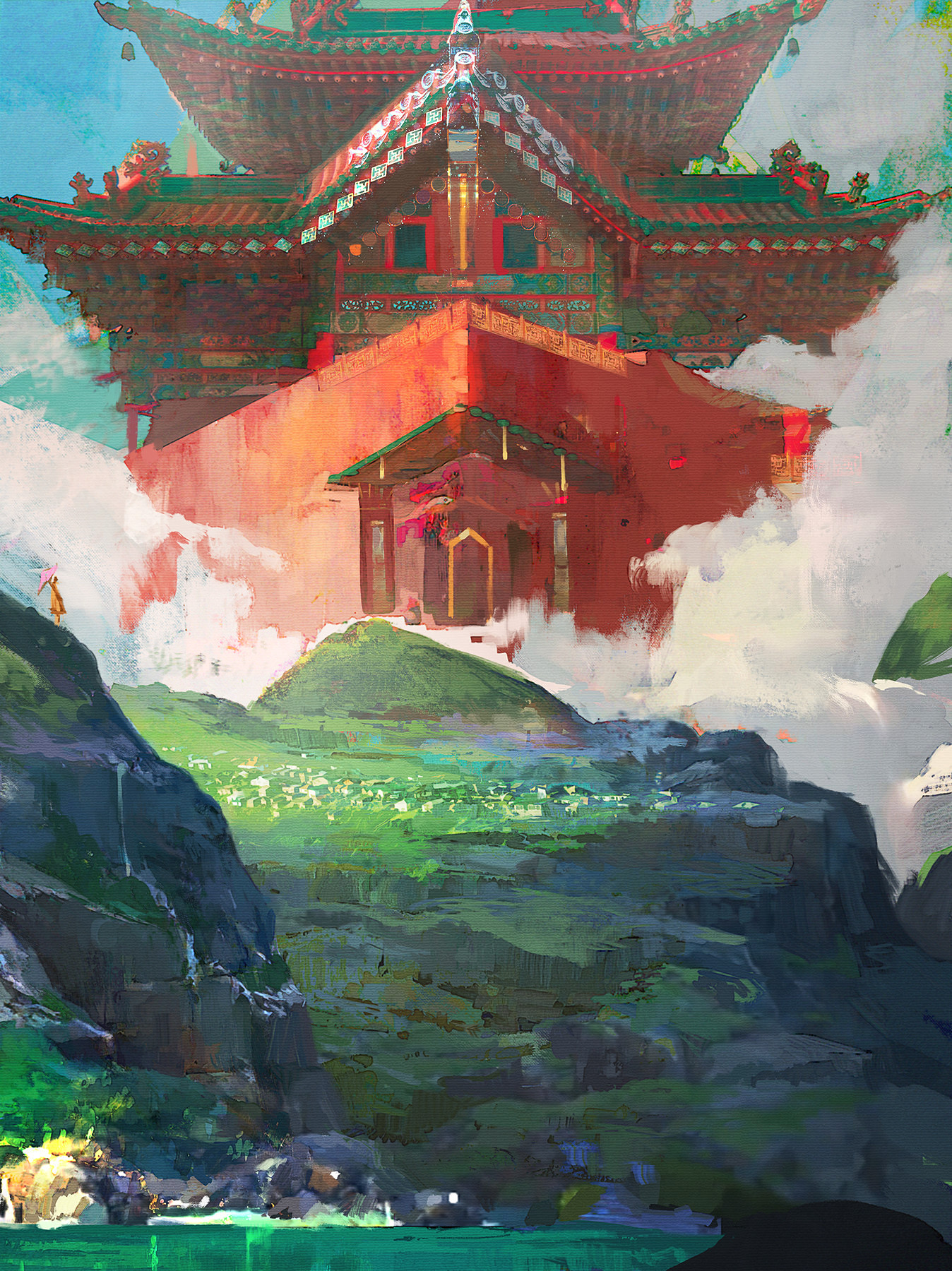 ArtStation - heavenly castle