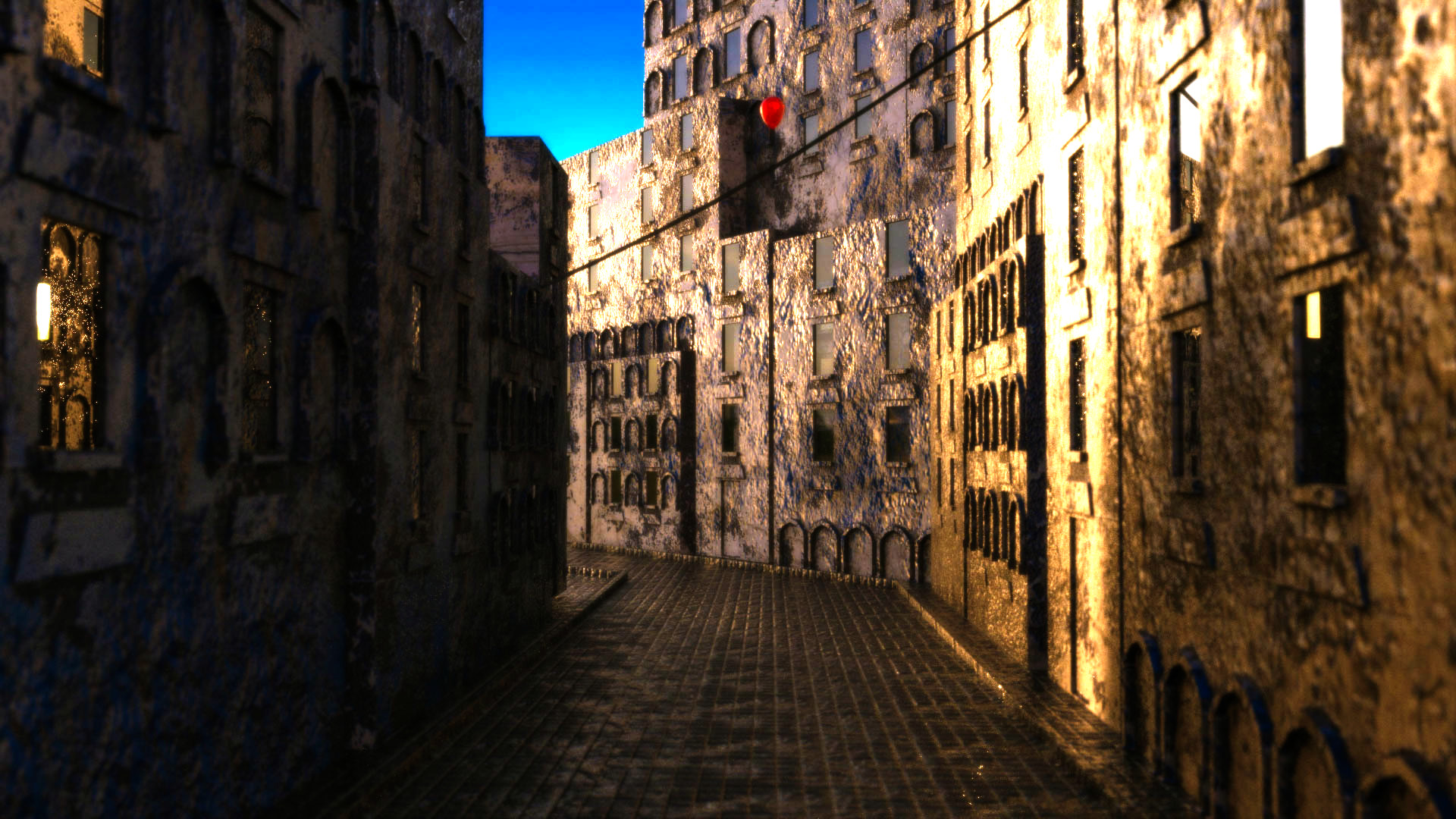 ArtStation - Morning on the Ancient Street (From beginning till the end)