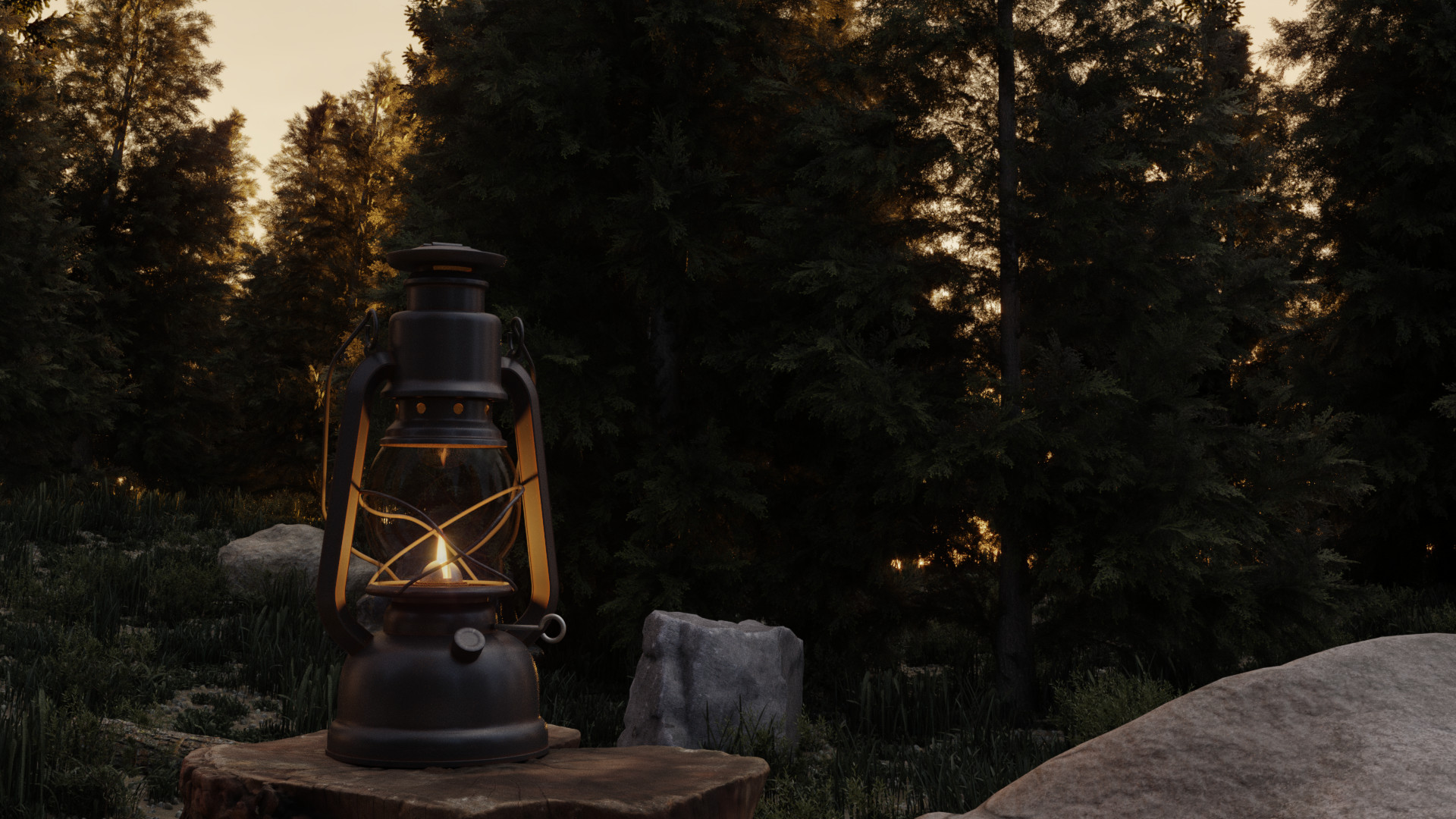 ArtStation - Oil Lamp