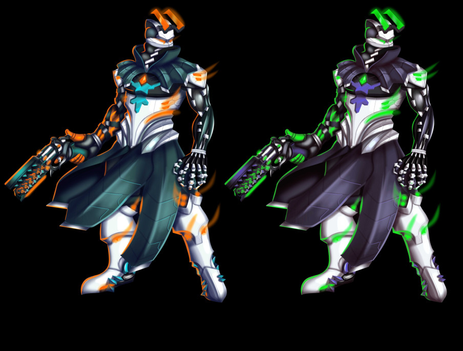 ArtStation - (Androxus) Surge demon and 4-ndr-0 fanskin(step 3)