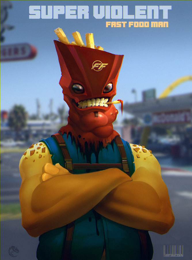 ArtStation - FF Fast Food Man