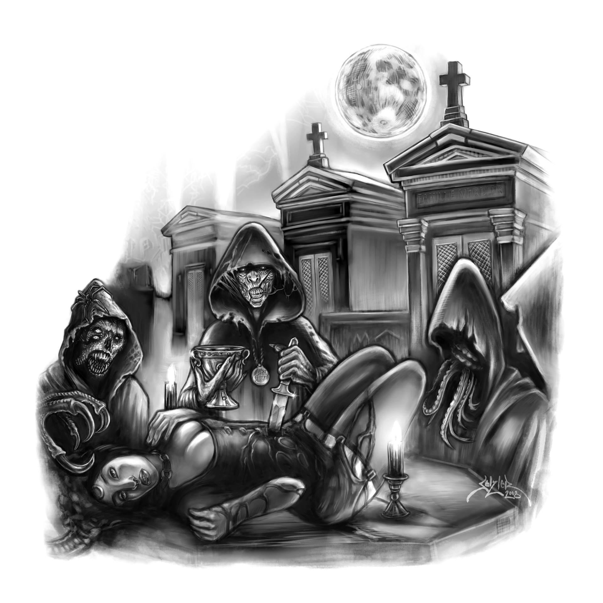 ArtStation - Moonlight Sacrifice Ritual