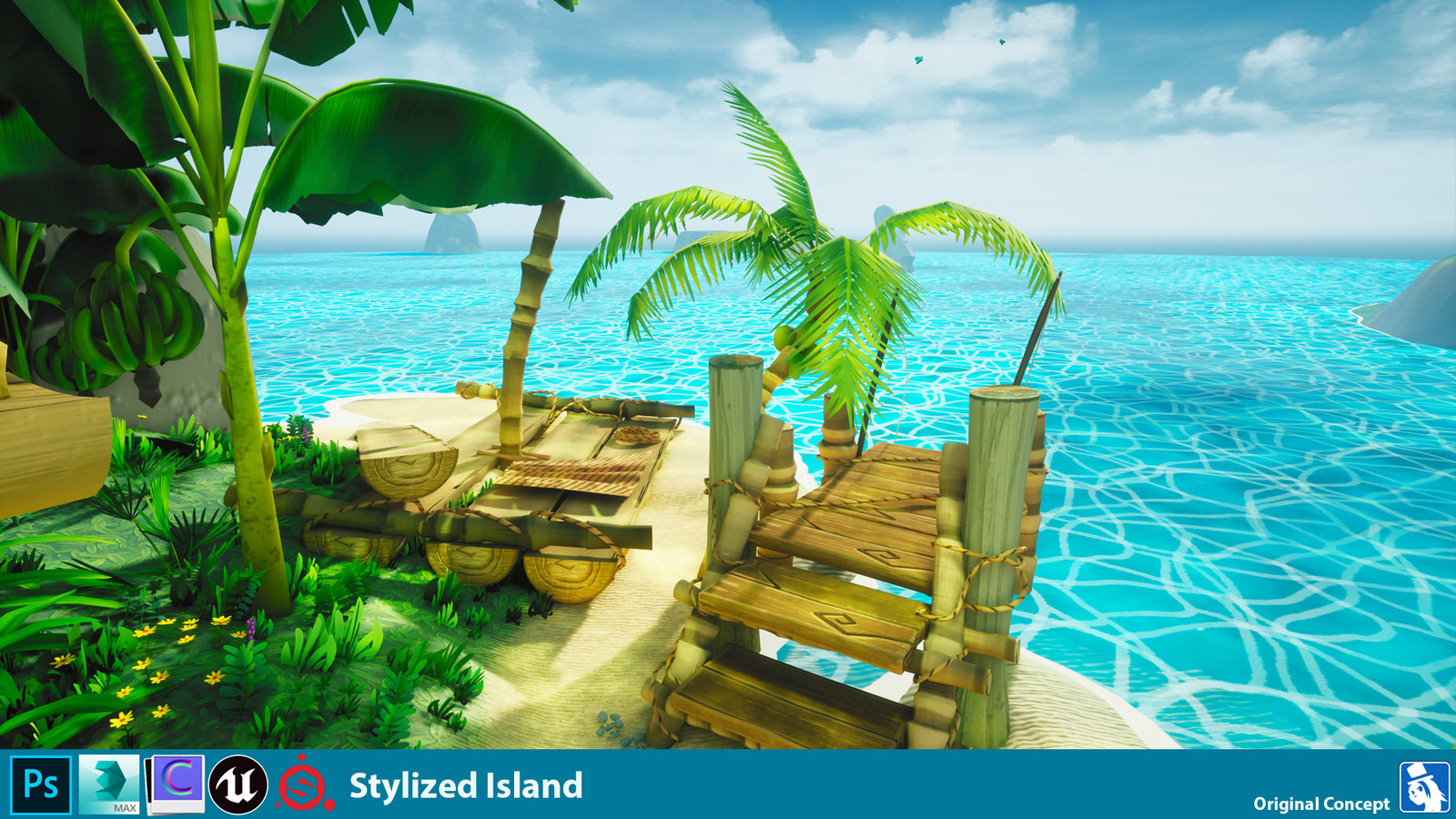 Kate Barker - Thesis: Stylized Detailed Island Environment
