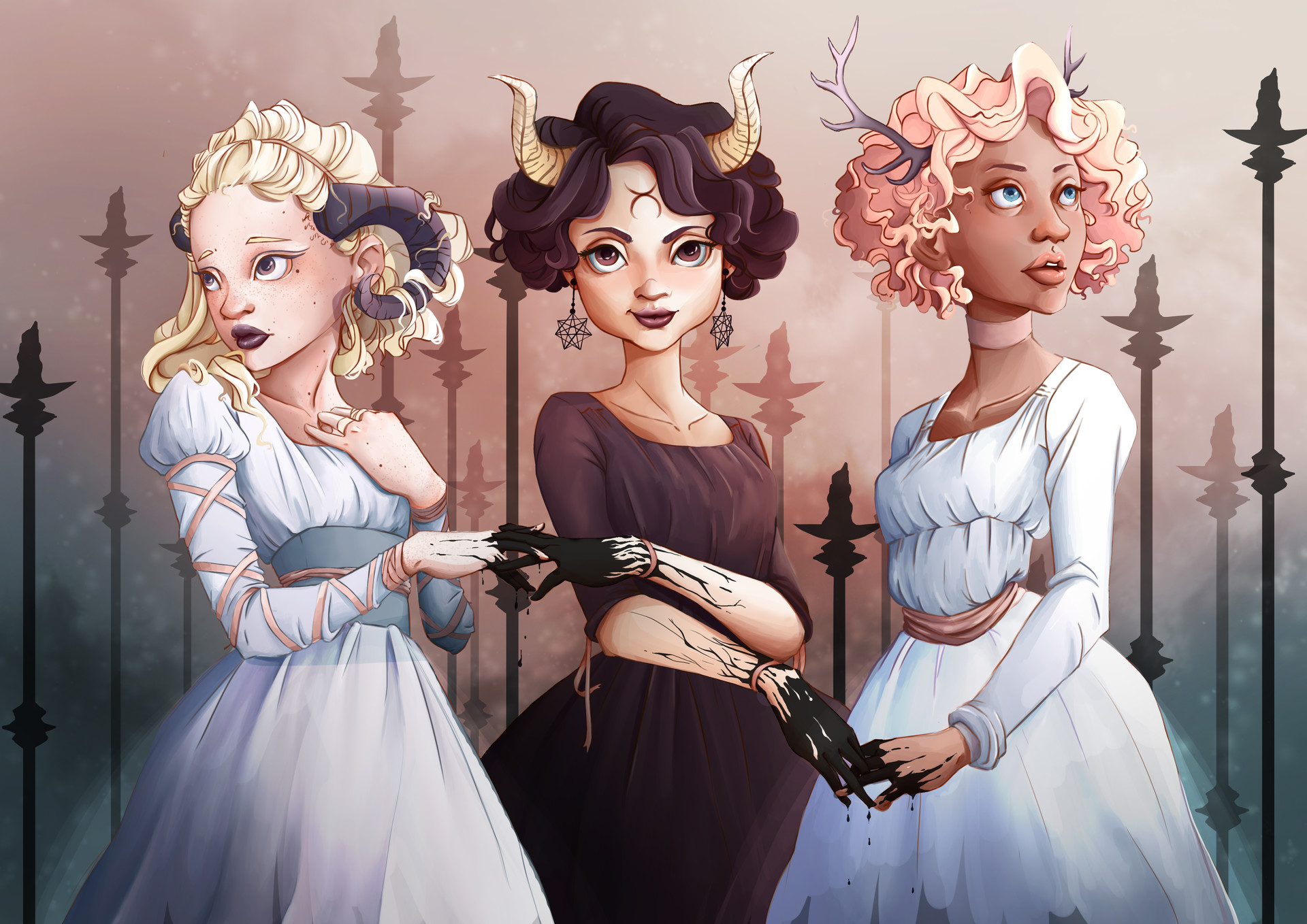 ArtStation - Trio of witches