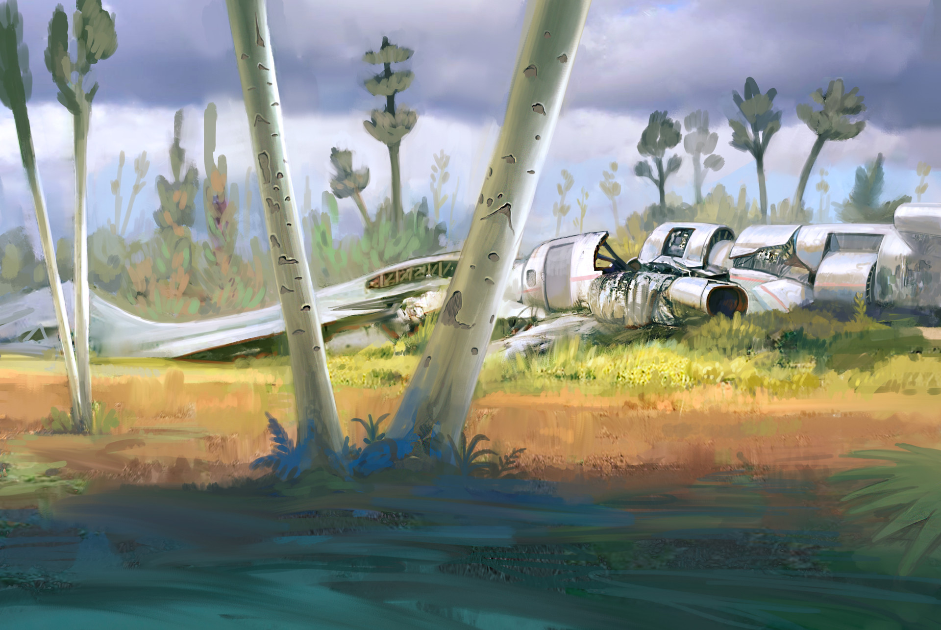 ArtStation - Crash landing