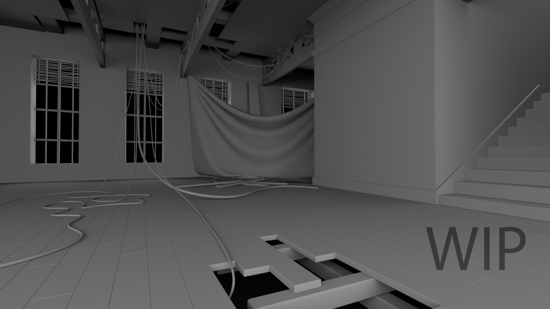 ArtStation - Lost room WIP