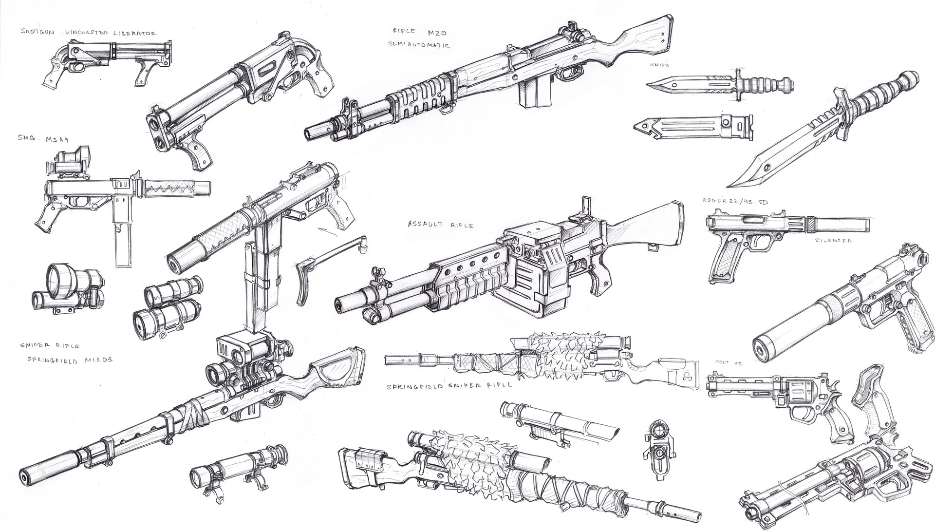 ArtStation - weapons for miniatures