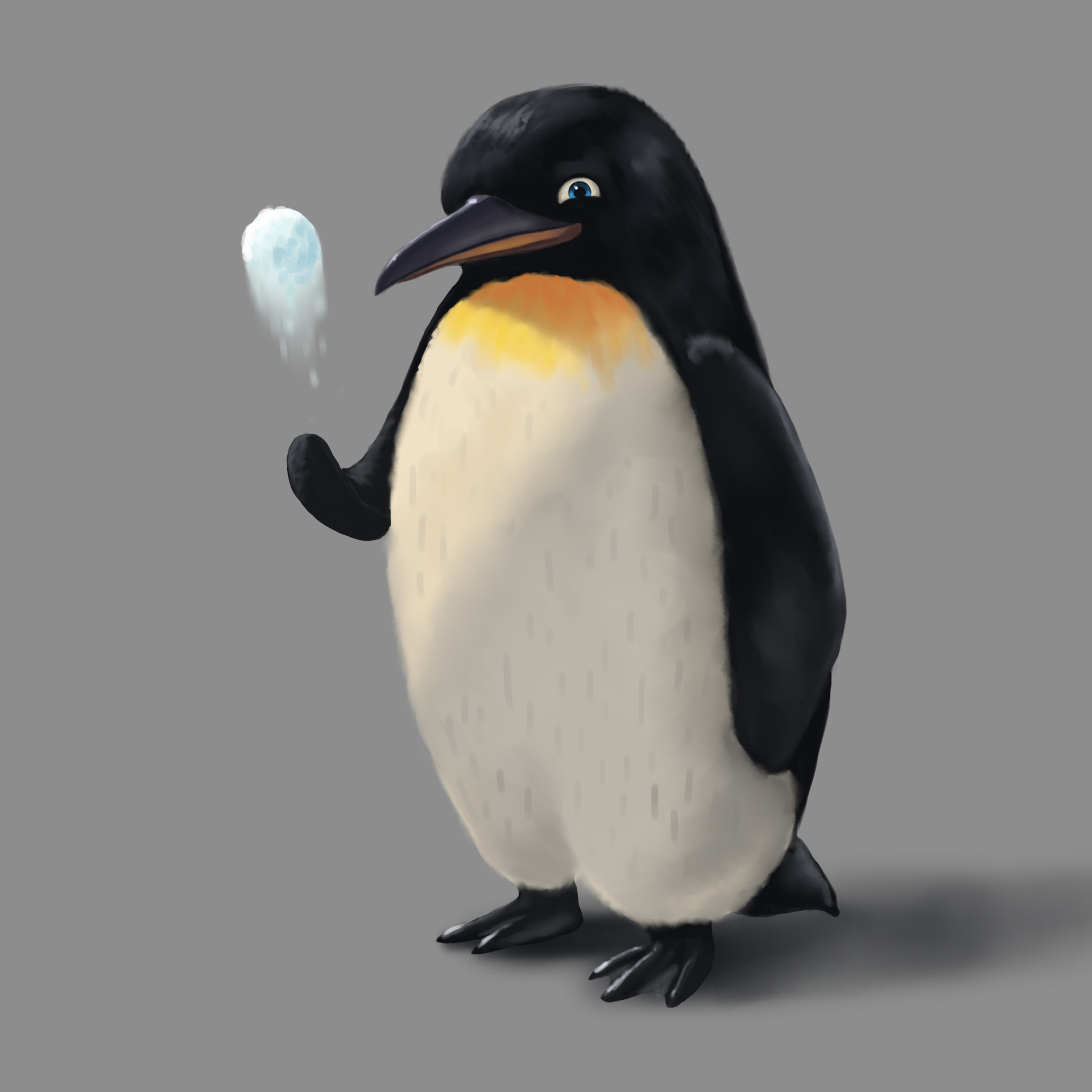 ArtStation - Penguin snowball