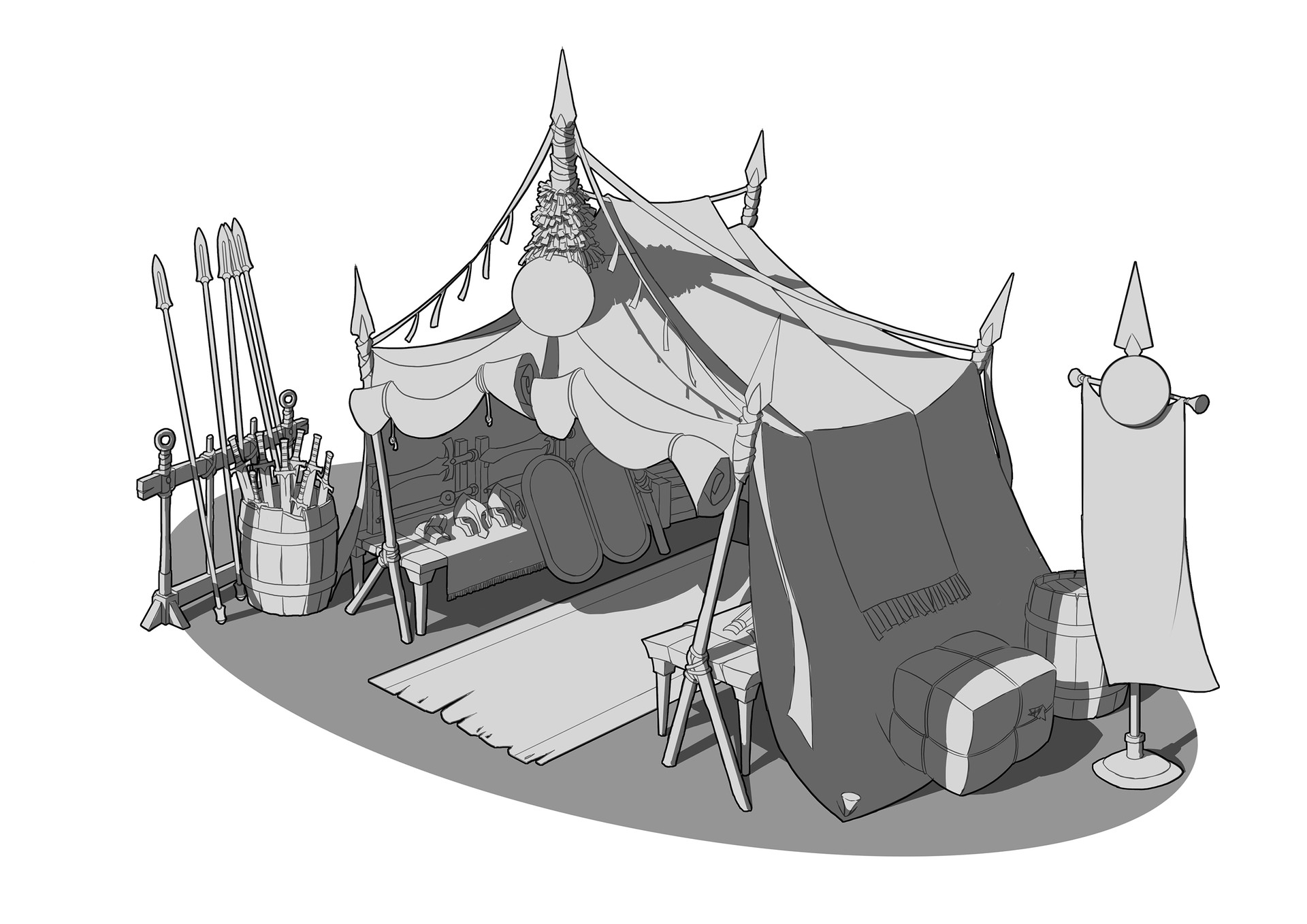 ArtStation - Weapons Tents