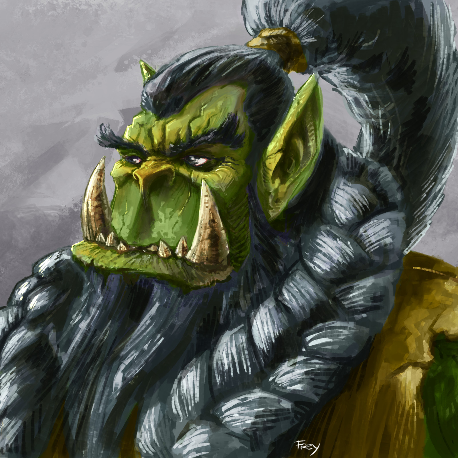 ArtStation - Thrall, the orc chieftain