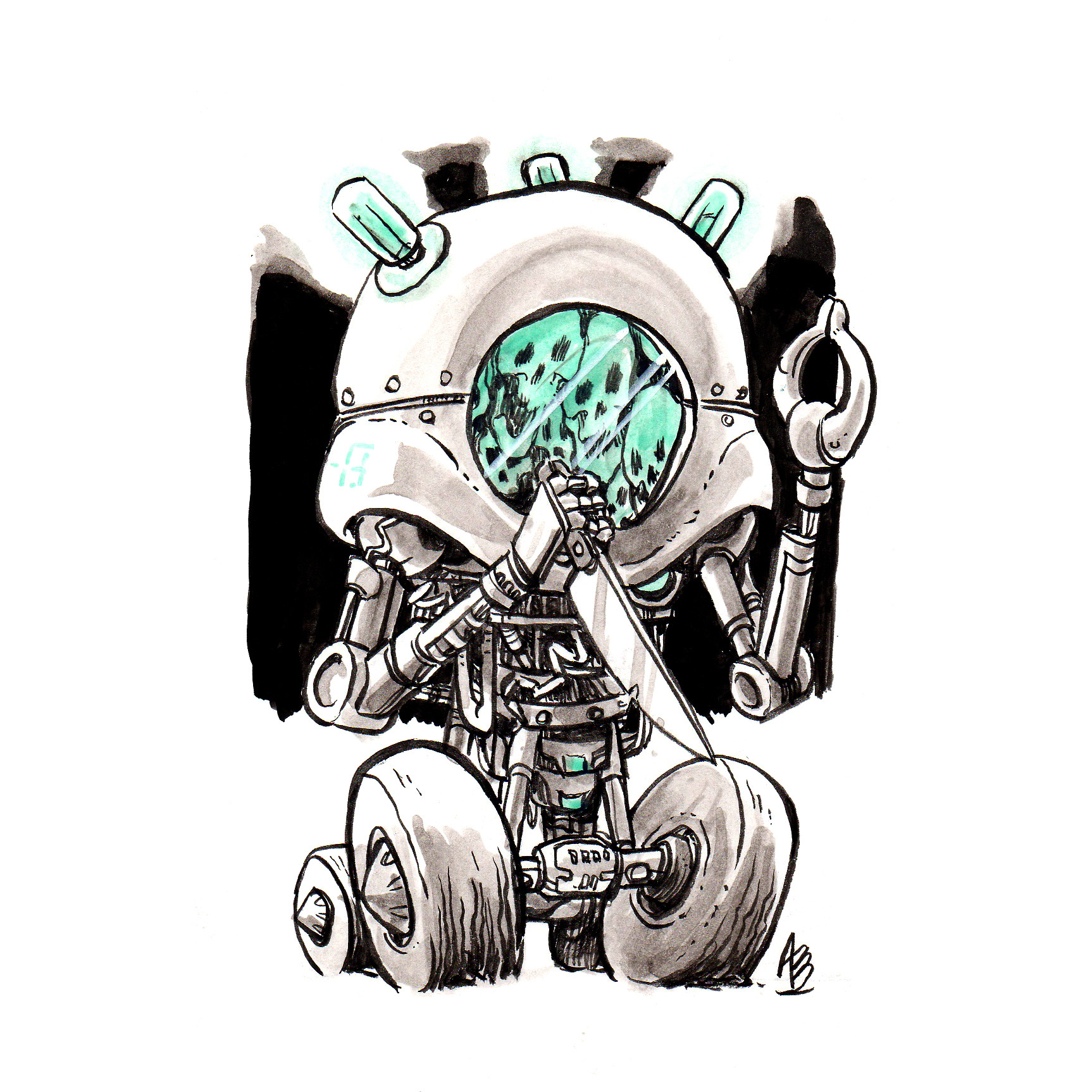 how to draw creepy robots