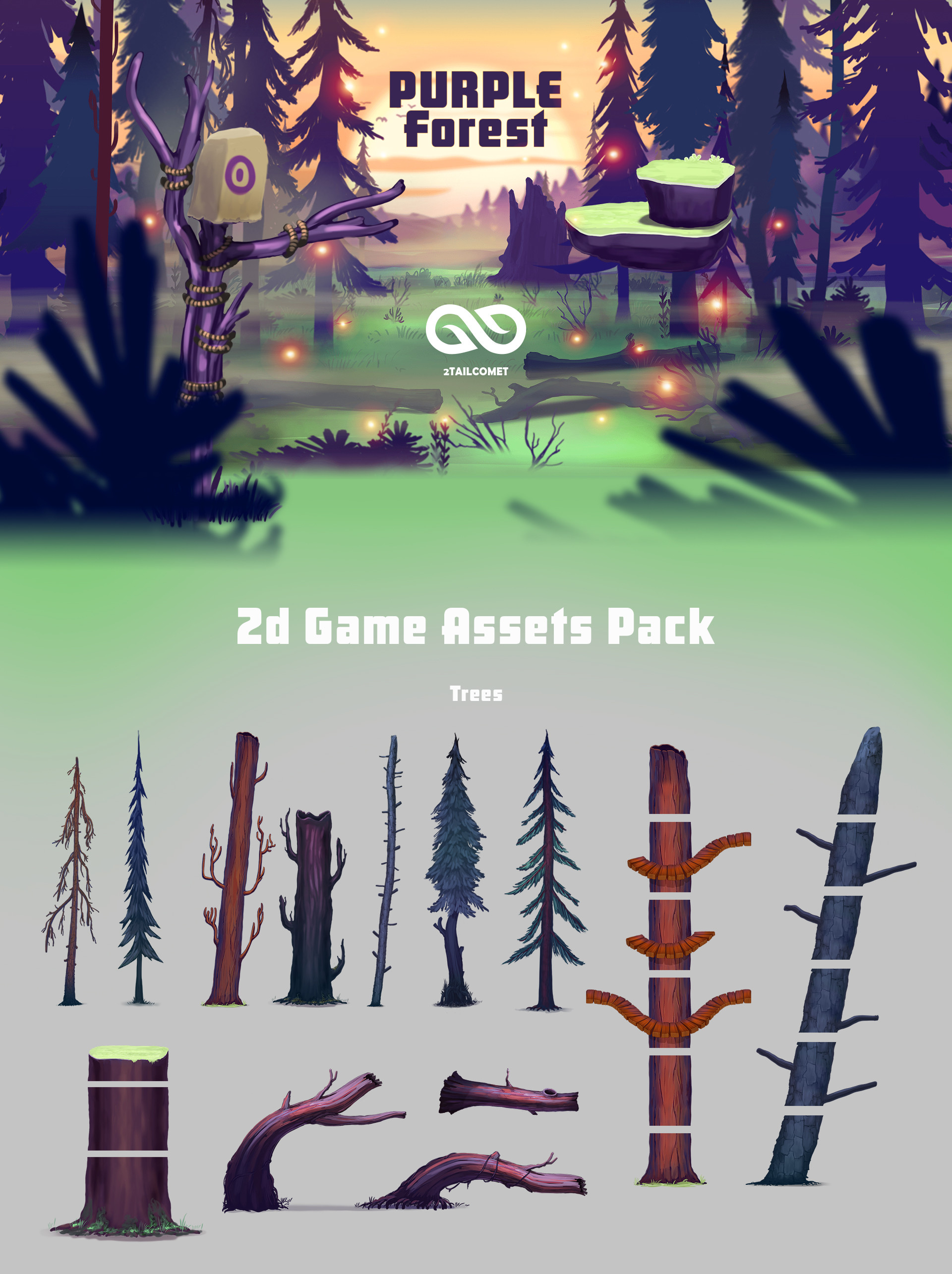 ArtStation - Purple Forest