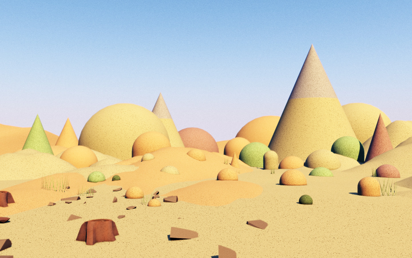 ArtStation - Low poly Desert