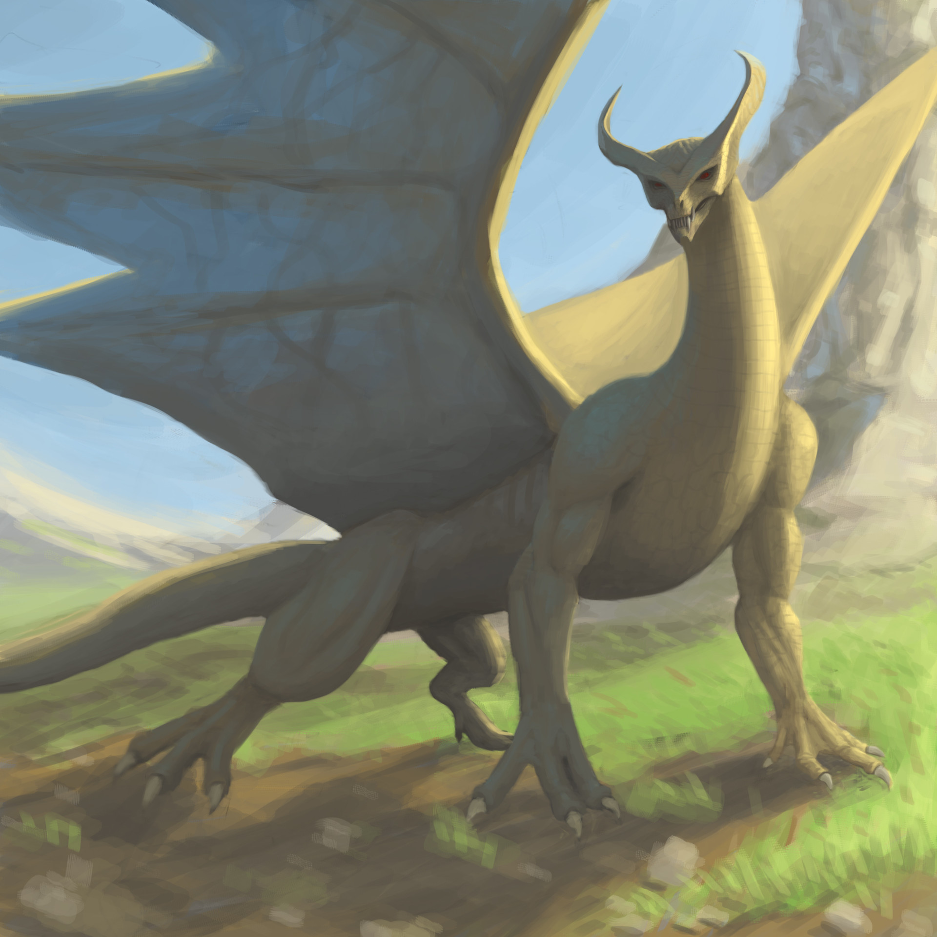 ArtStation - The gray Dragon