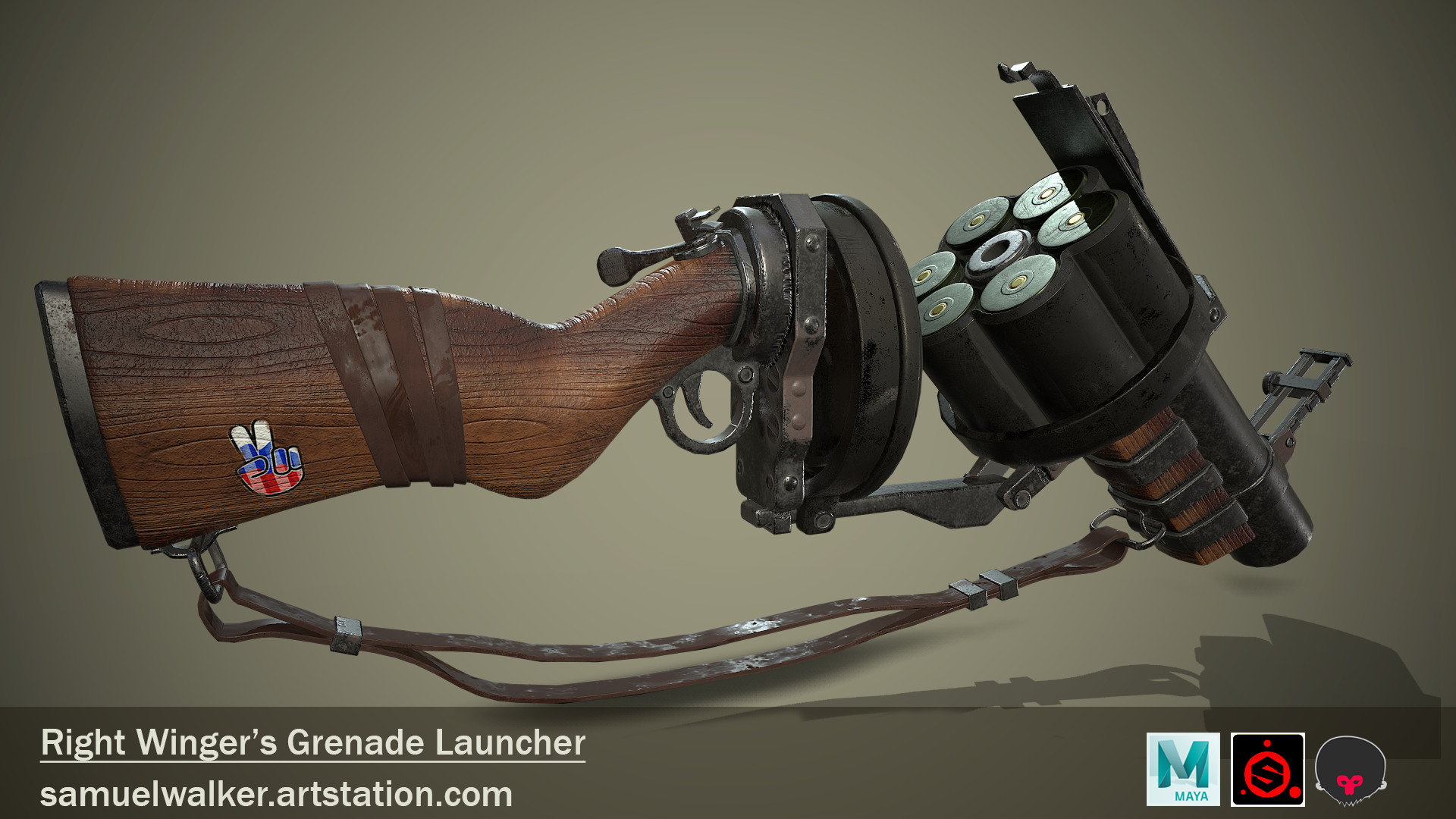 Samuel Walker - Right Winger's Grenade Launcher (TF2 Fanart)