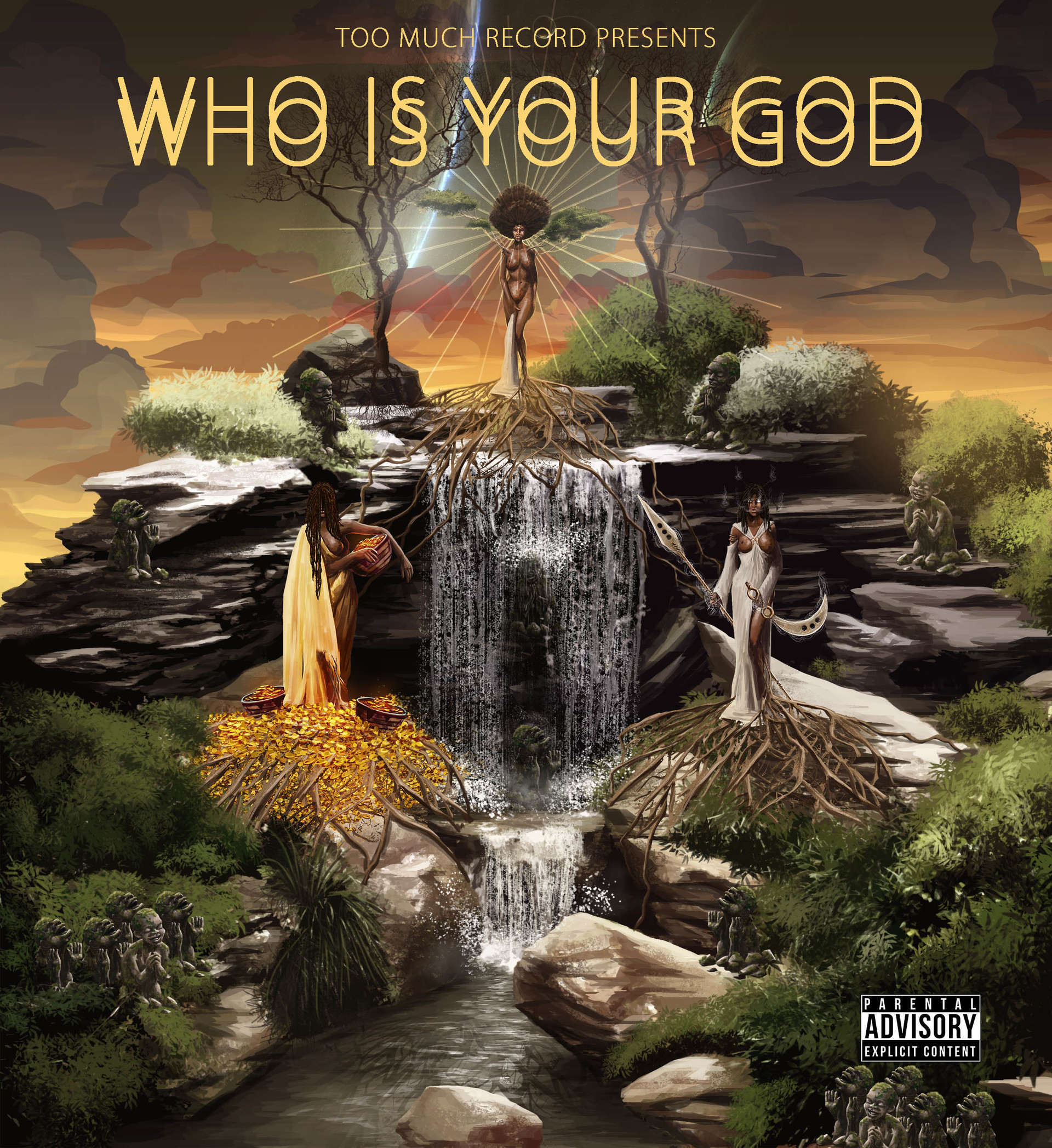 ArtStation - Album Art Cover (WHO IS YOUR GOD)