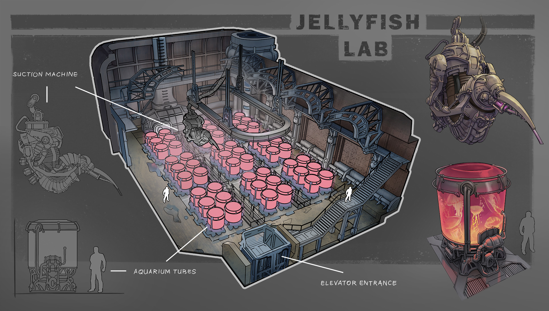 ArtStation - Jellyfish room layout