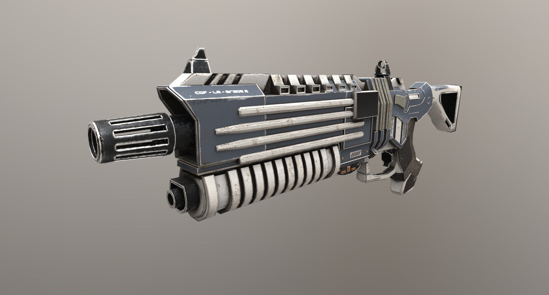 Shaun Williams - Laser Rifle - Realistic Low Poly Futuristic Weapon