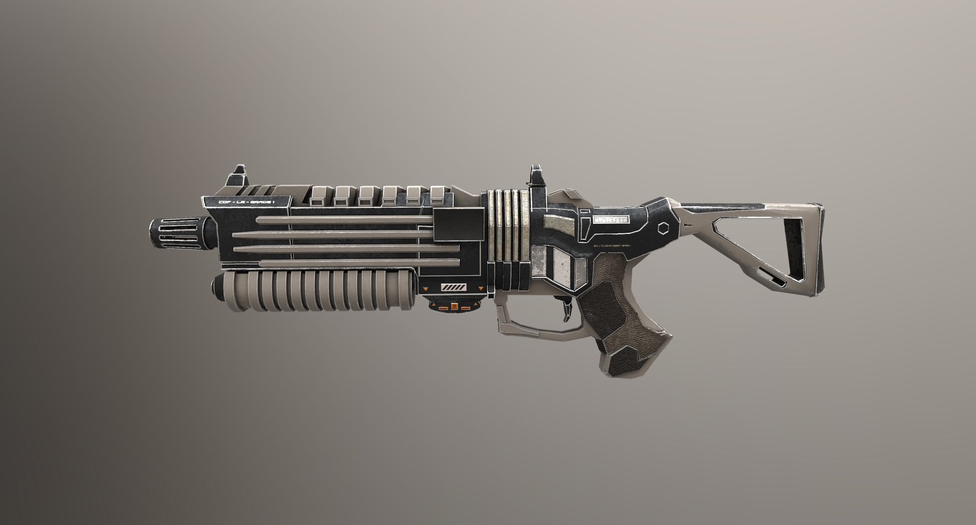 Shaun Williams - Laser Rifle - Realistic Low Poly Futuristic Weapon