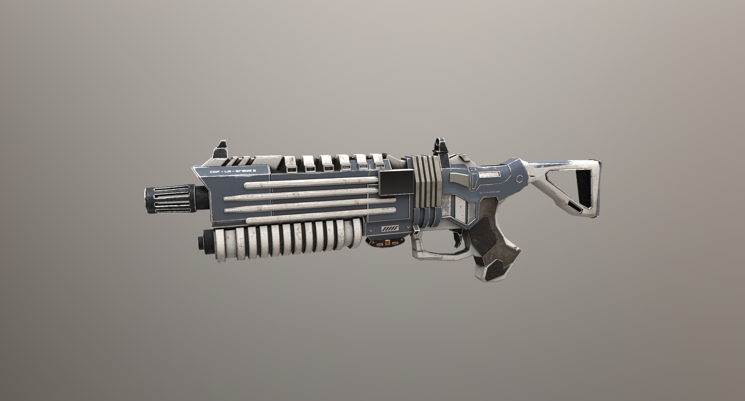 Shaun Williams - Laser Rifle - Realistic Low Poly Futuristic Weapon