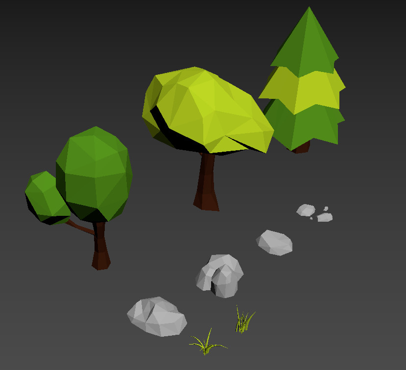 ArtStation - Poly art - glassland prop