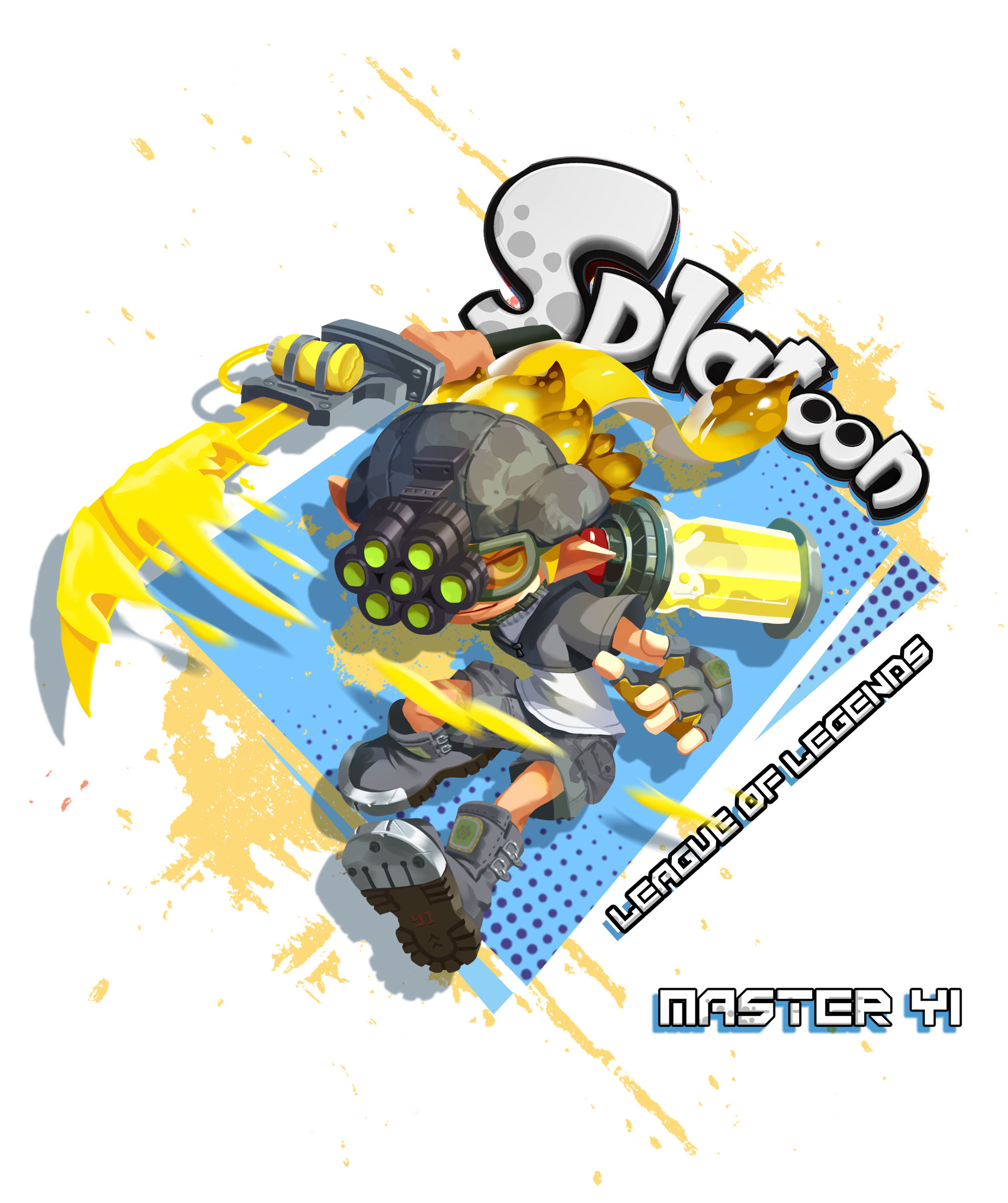 ArtStation - splatoon x League of Legends - Master Yi
