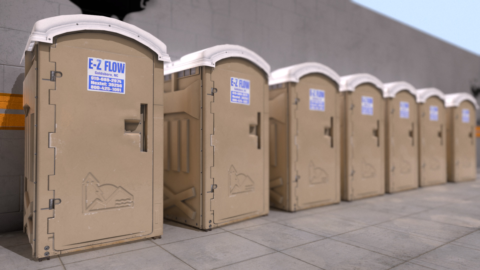 ArtStation - Porta Potty Scene