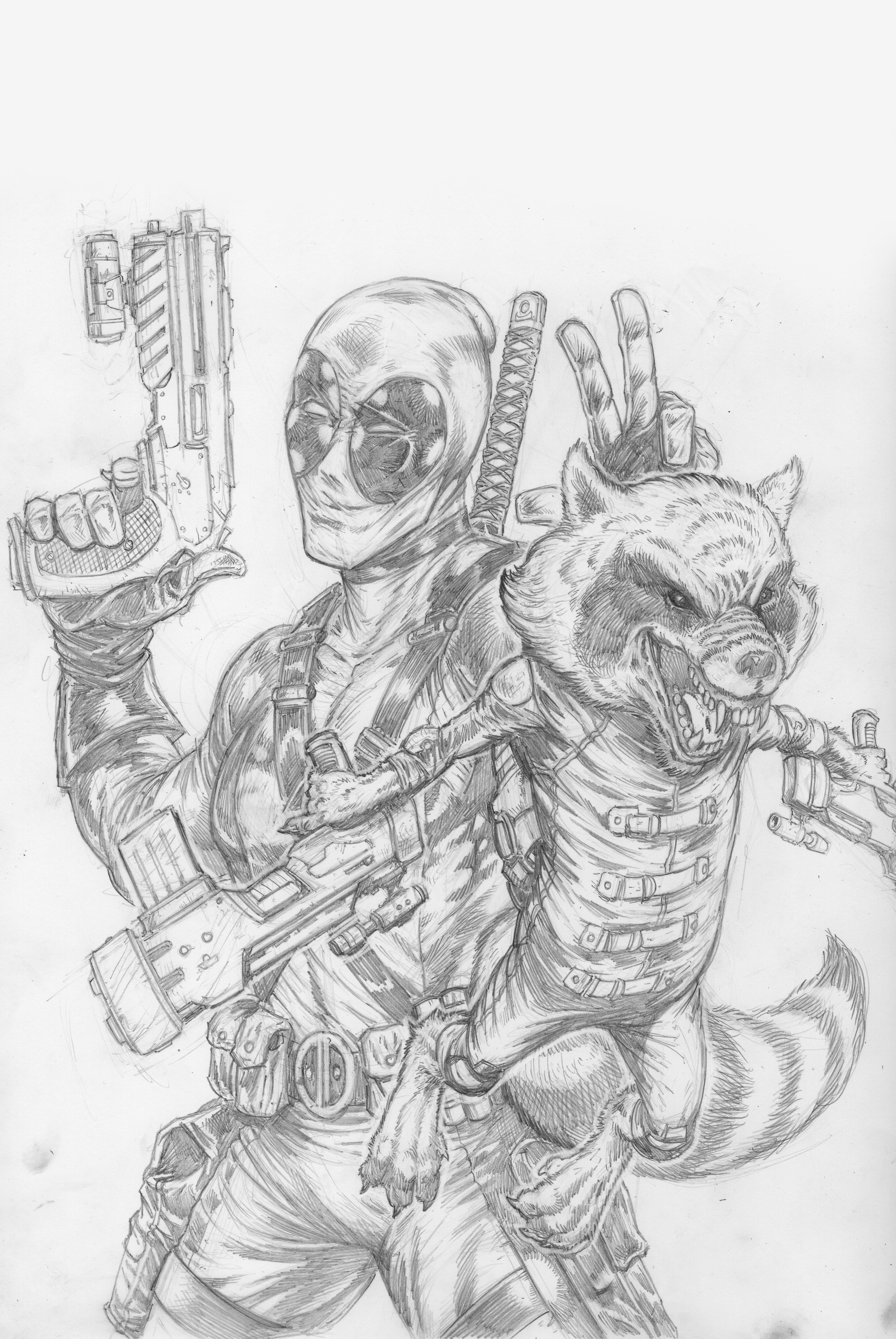 ArtStation - Deadpool and Rocket