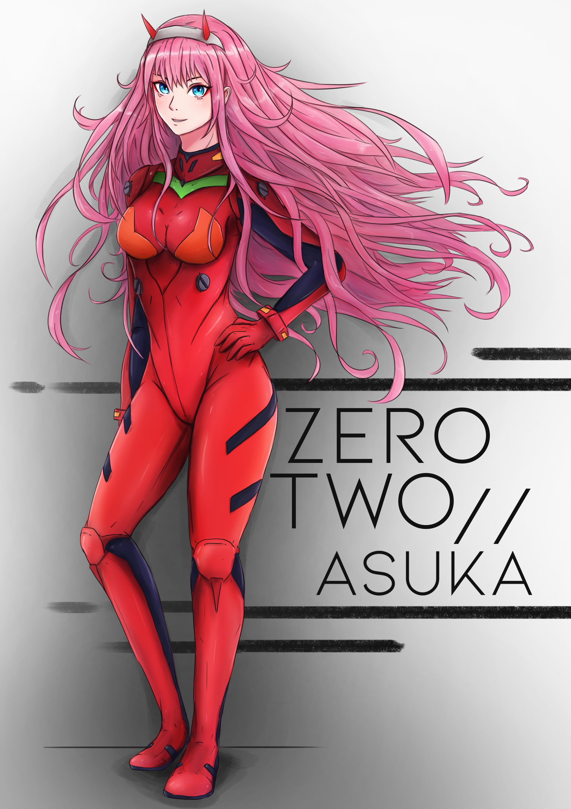 ArtStation - Zero two // asuka (version 1)