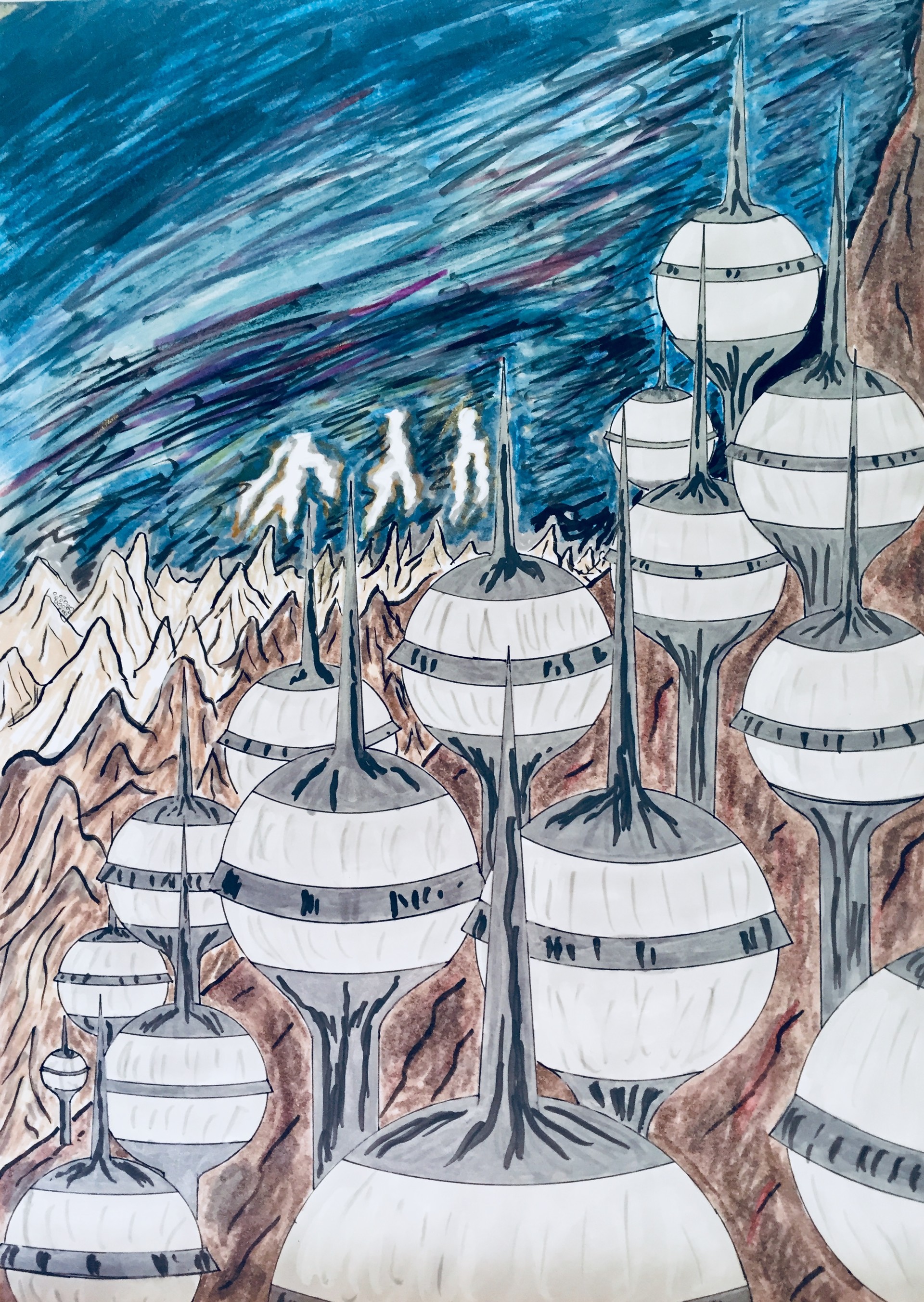 ArtStation - alien city