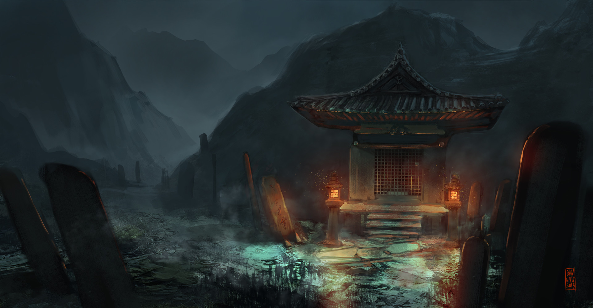 ArtStation - Temple in the mountain