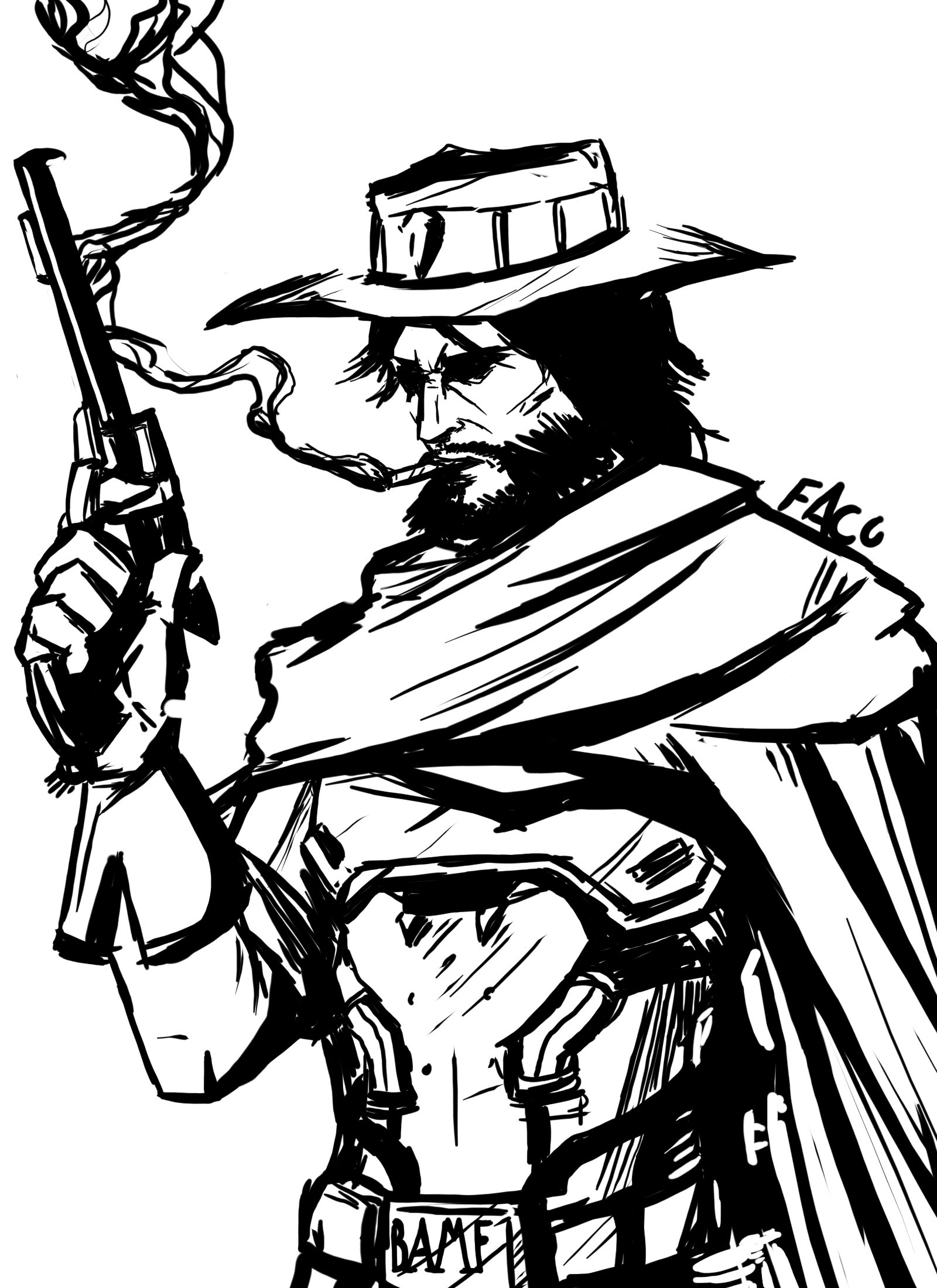 ArtStation - Mccree doodle