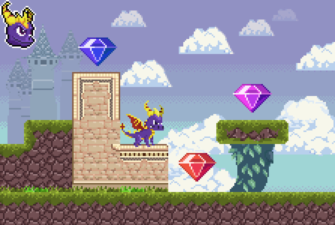ArtStation - Spyro pixel art