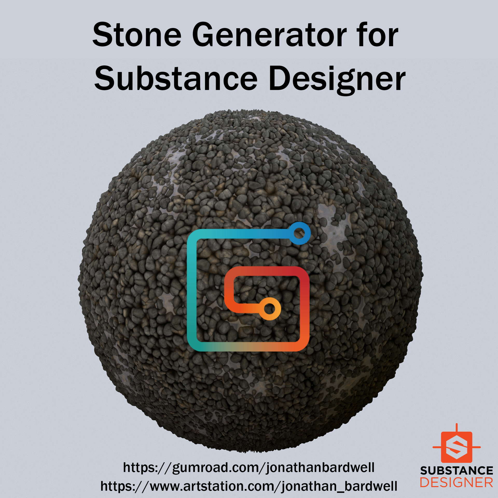 ArtStation - Stone generator and pebbles material for Substance Designer