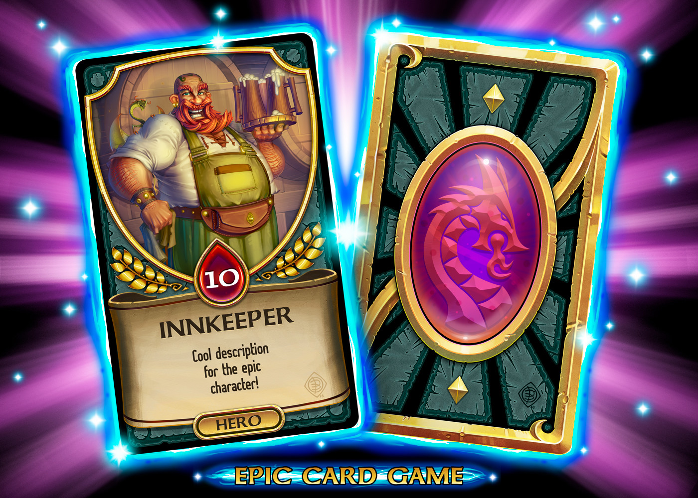 ArtStation - The Innkeeper - Card creation!