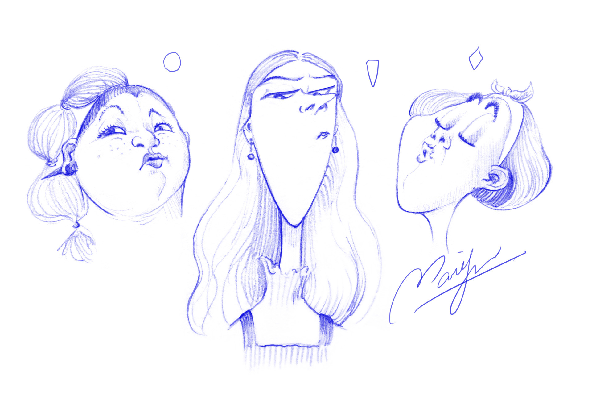 ArtStation - Daily Practice_Girls