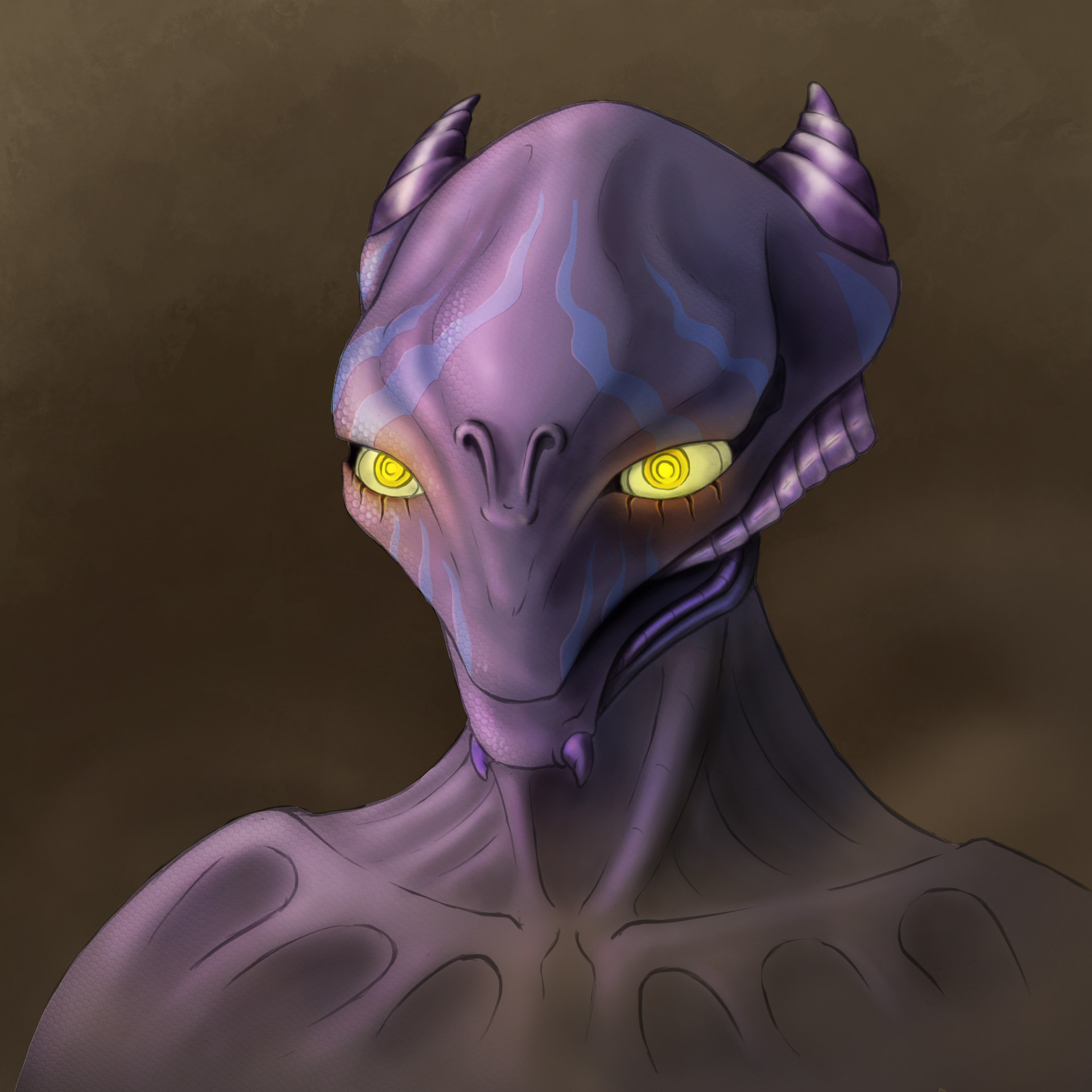 ArtStation - Alien Portrait - WIP