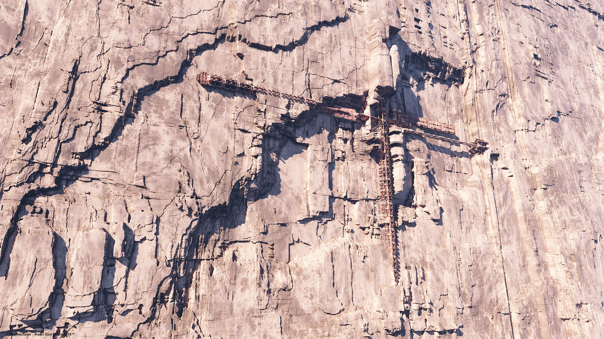 ArtStation - Cliff structures