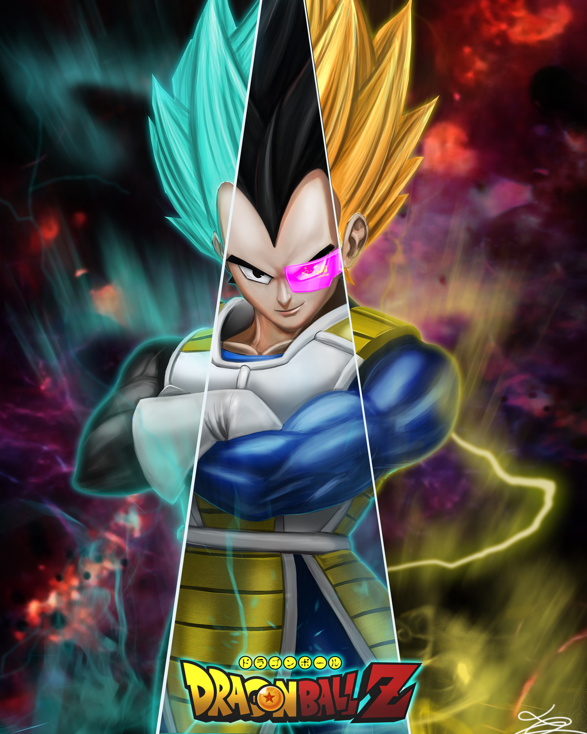 ArtStation - Vegeta (Base, SSJ & SSJB)