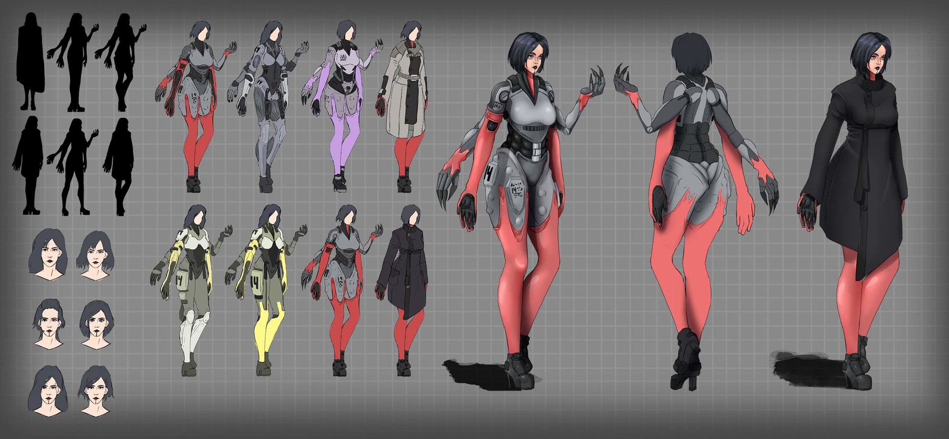 ArtStation - Woman-cyborg-assassin
