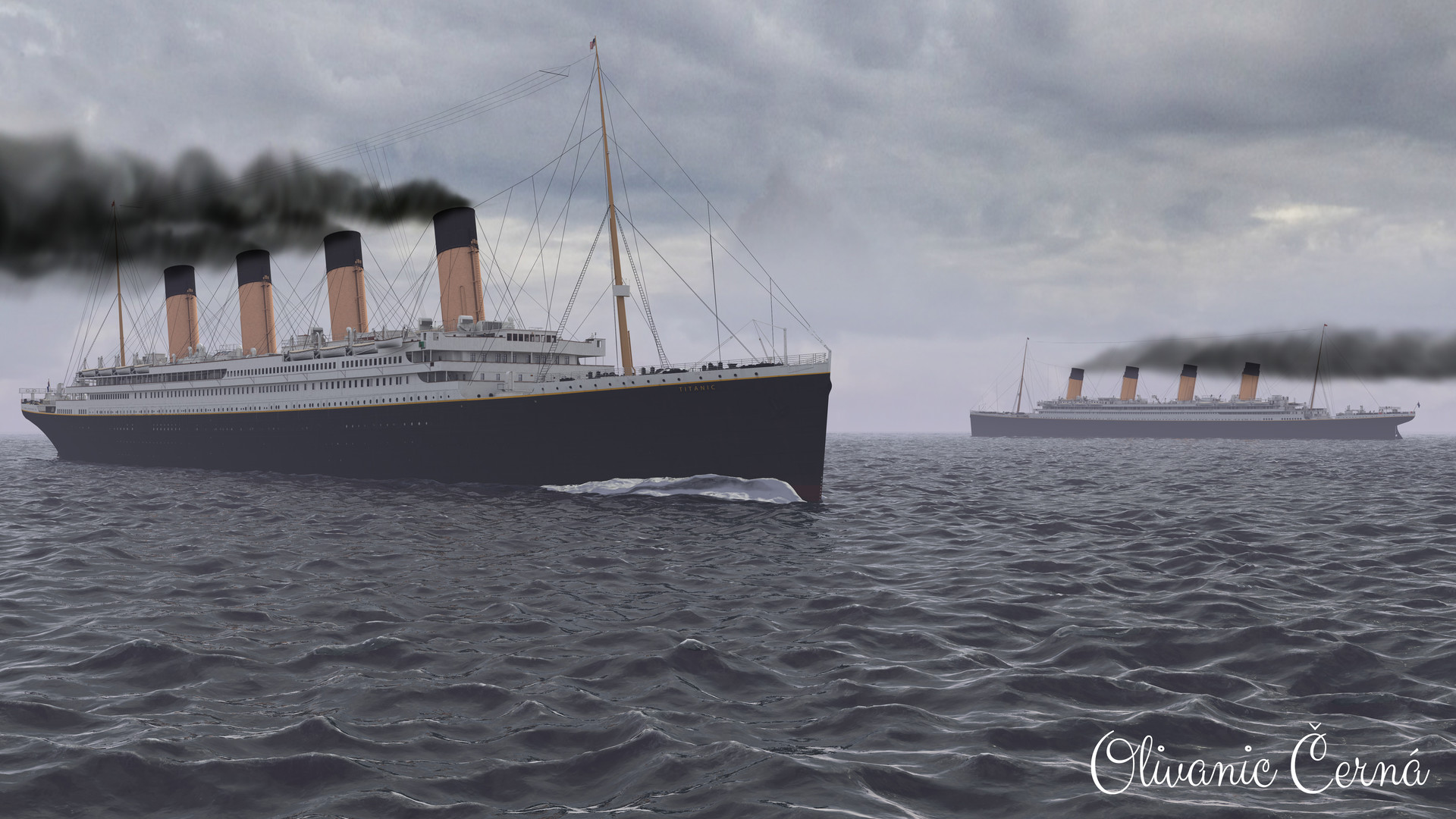 Mike Woods - old Olympic Class Liners Renderings