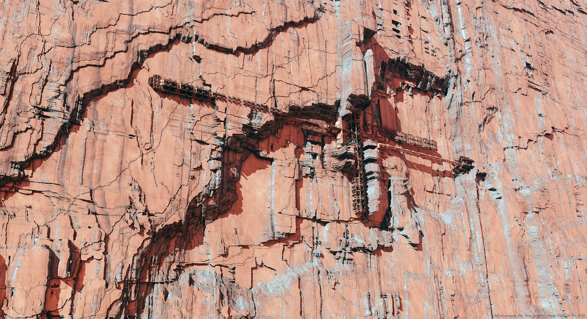 ArtStation - Cliff structures - red version