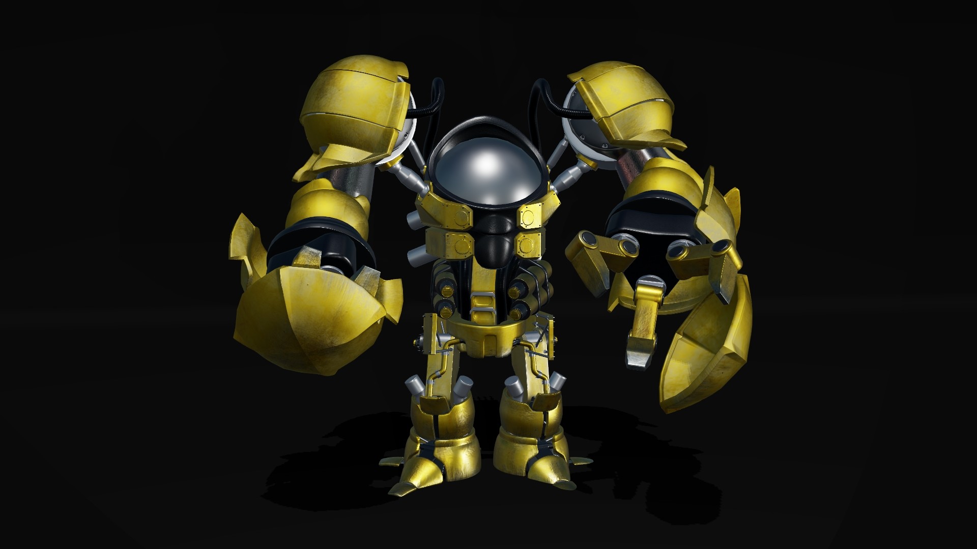 ArtStation - Yellow Mech