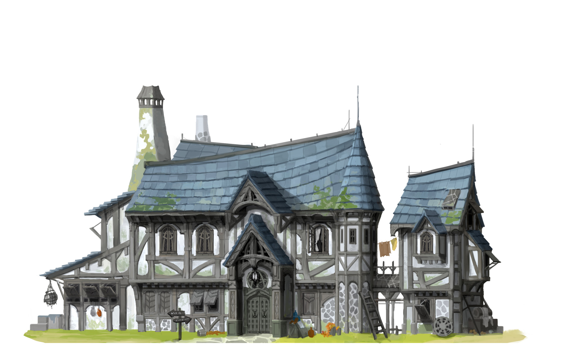 ArtStation - medieval private houses