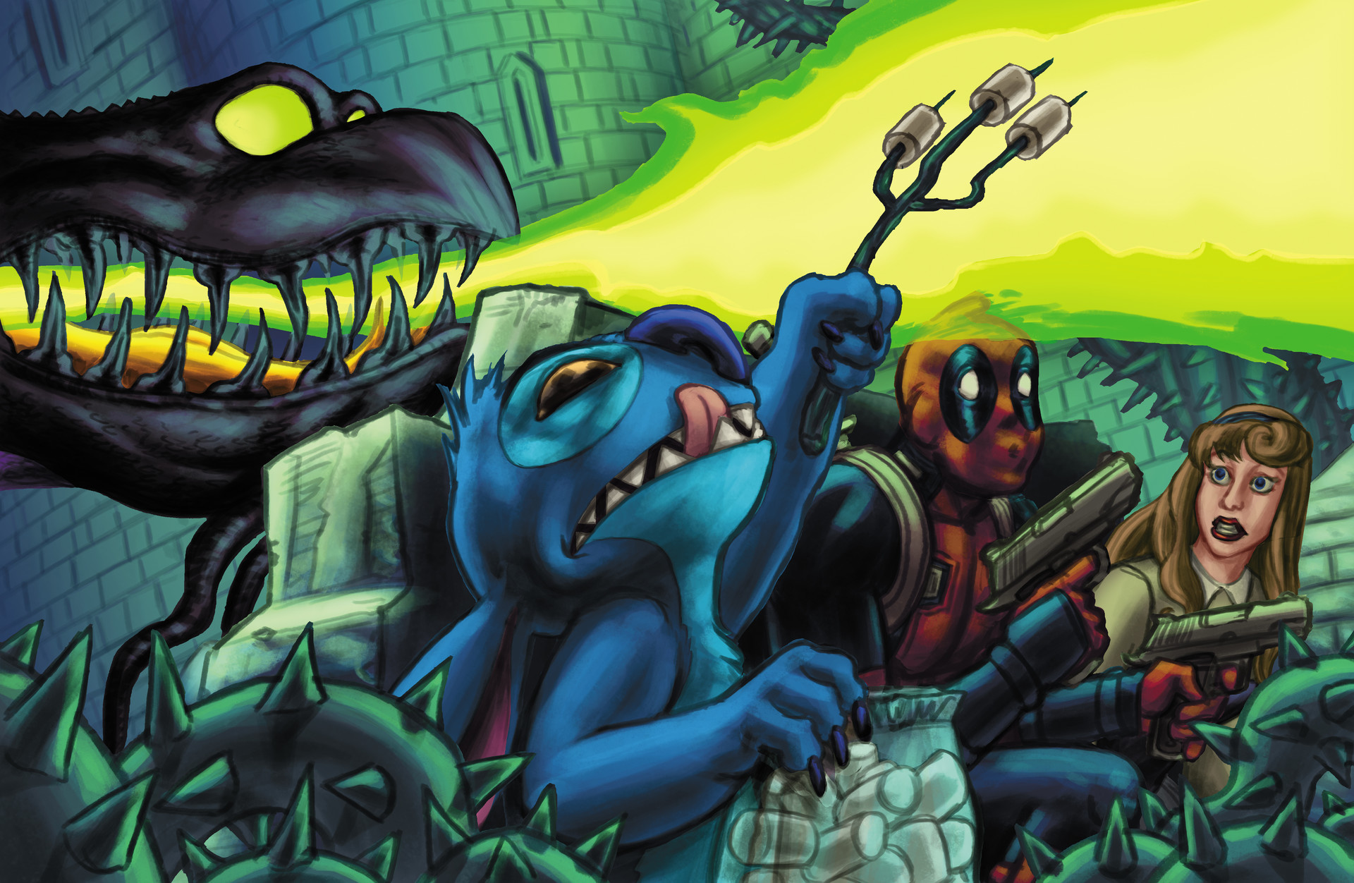 Ed Watson - DeadPool and Stitch - Maleficent