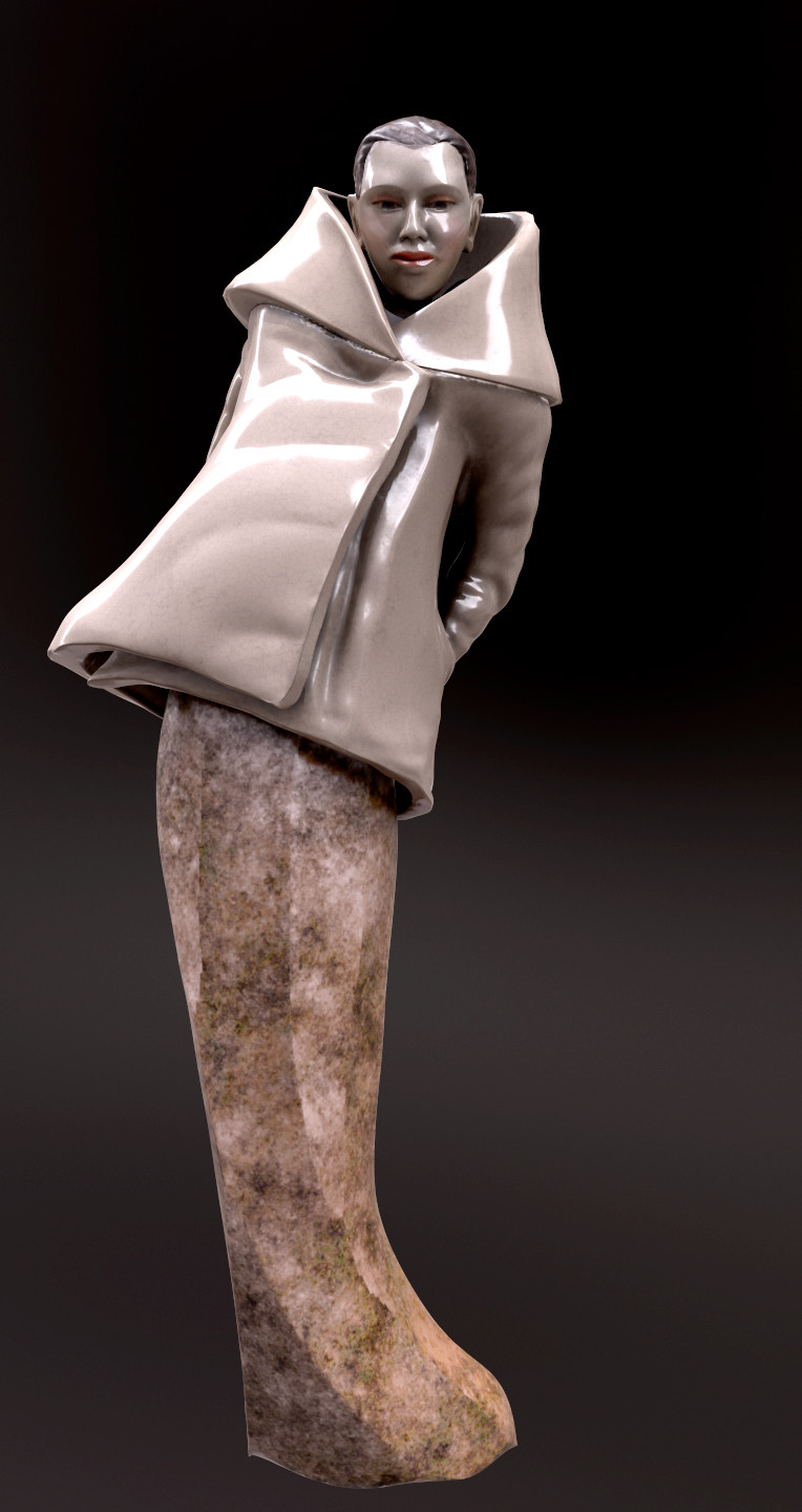 ArtStation - Antique Chinese Model in Bronze and procelain