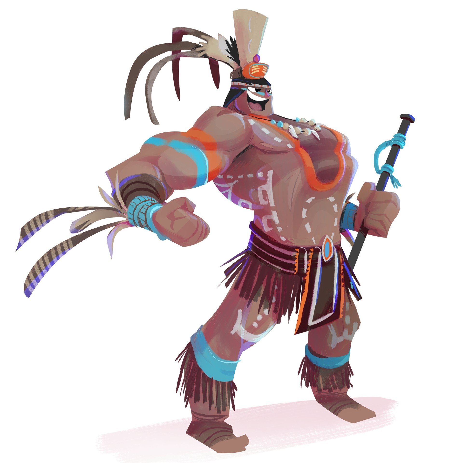 ArtStation - Mayan Warrior